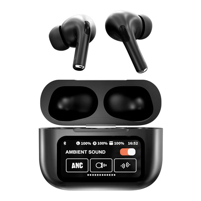 TWS Screen Wireless Bluetooth Earphones Supper Bass Smart Touch Screen ...