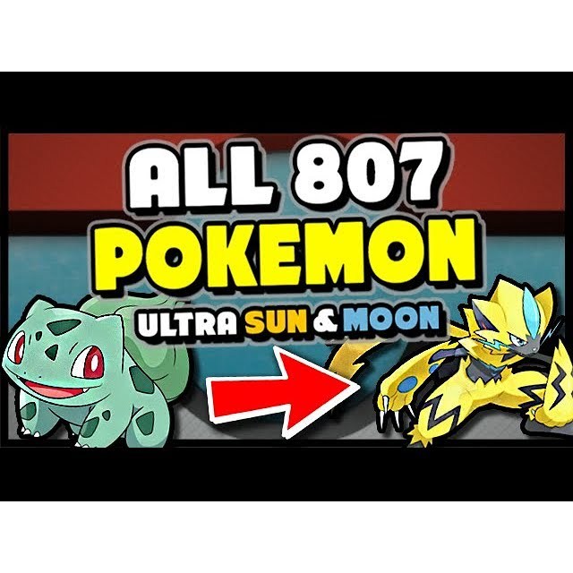 3DS:USUM Living PokeDex | Pokemon Ultra Sun&Moon / Home / Bank | Shiny ...