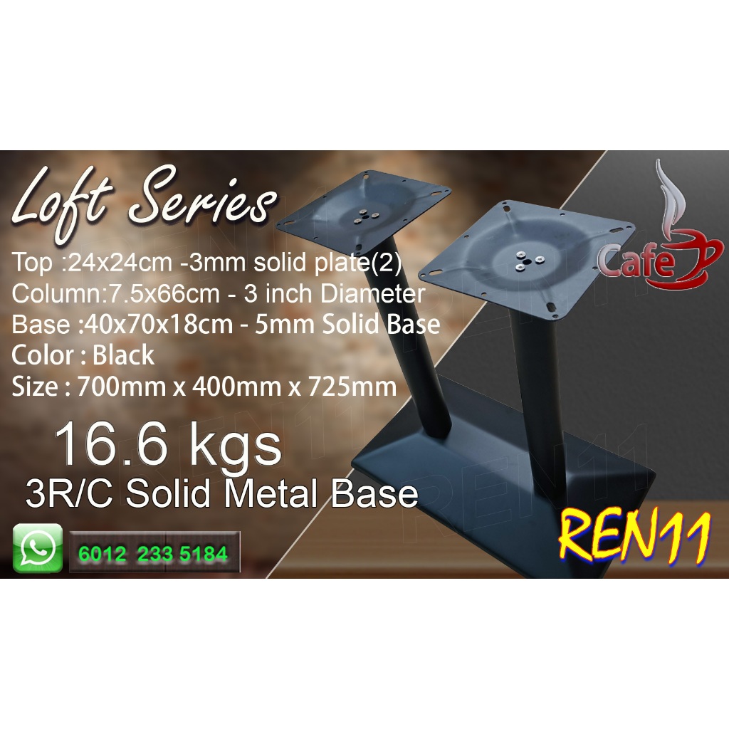 Dining Table Leg, Metal Leg, Kaki besi, Kaki meja , Table Base,cafe ...