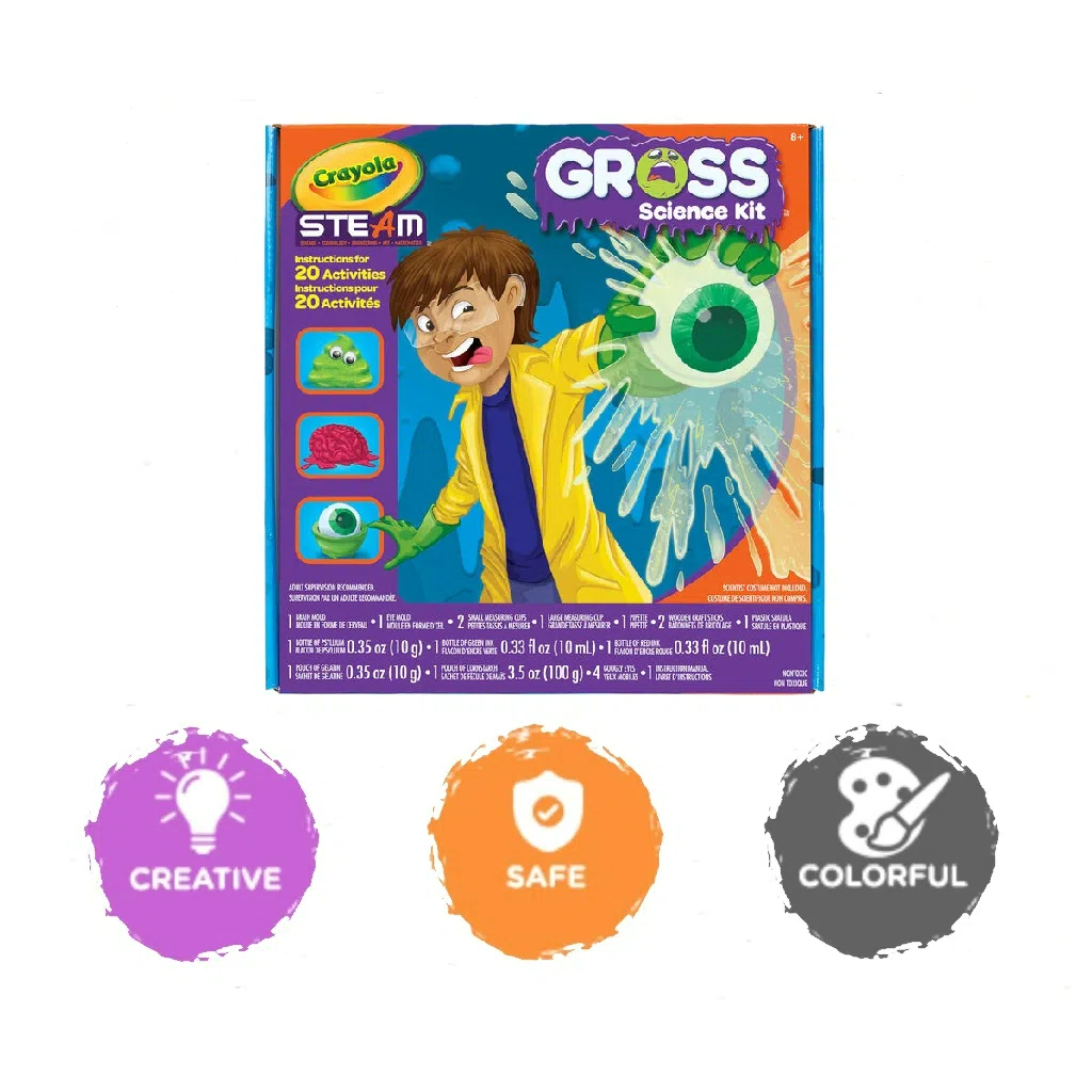 [CNY SALE] Crayola STEAM GROSS LAB KIT 6PK. Age 8 + | Shopee Malaysia