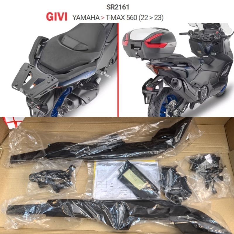 GIVI YAMAHA T-MAX 560 2022 RAER TOP BOX RACK SET SR2161 | Shopee Malaysia