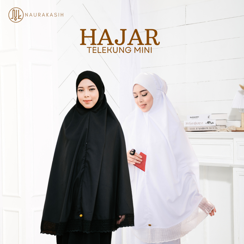 Naurakasih Hajar Mini Telekung Cotton Khimar Kain Sejuk dan Selesa ...