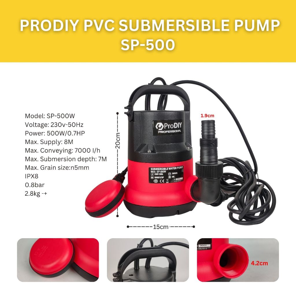 500W / 550W / 600W / 750W Sewage Automatic Submersible Water Pump Float ...