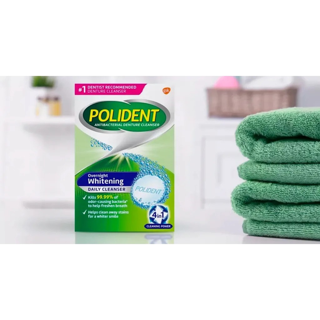 POLIDENT DENTURE CLEANSER TAB (36'S) | Shopee Malaysia