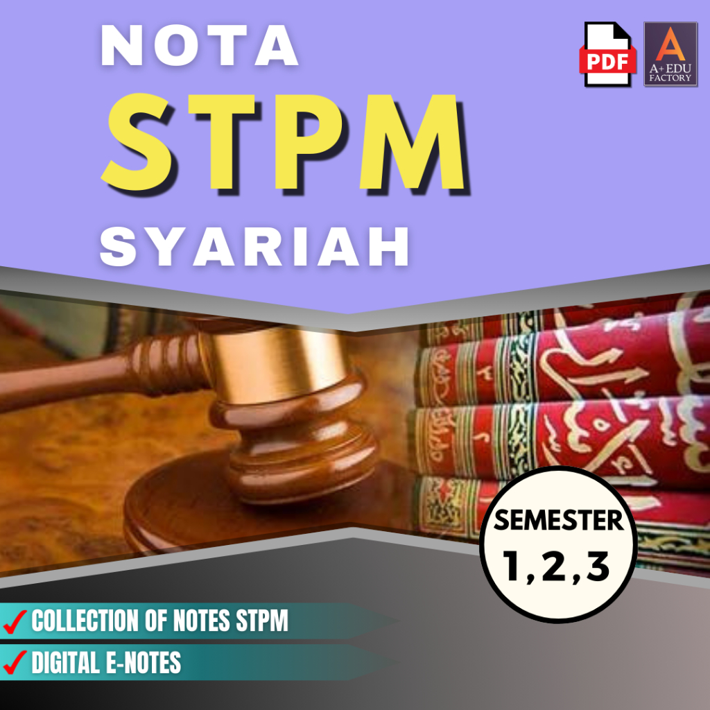 [📚PDF] NOTA SYARIAH SEMESTER 1 - 3 [STPM] A+ NOTES | Shopee Malaysia