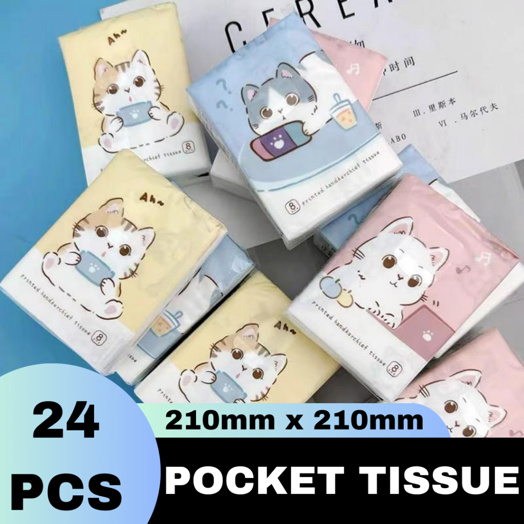 CARTOON Series Pocket Tissue 3-Ply 4-Ply Thickened 100% Virgin Wood ...