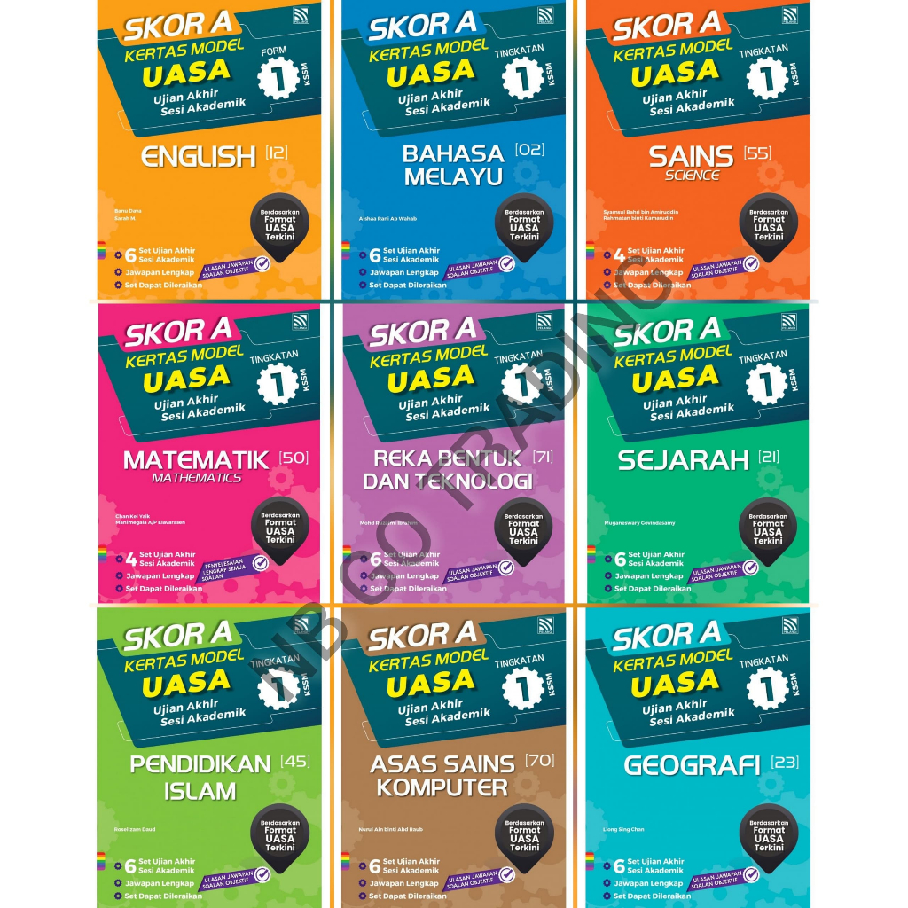 (NB) SKOR A KERTAS MODEL UASA TINGKATAN 1 (2024) | Shopee Malaysia