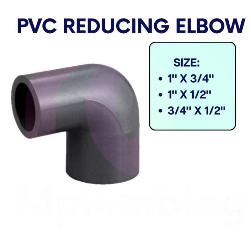 PVC Reducer Elbow 15mm 20mm 25mm(1/2", 3/4",1") | Shopee Malaysia