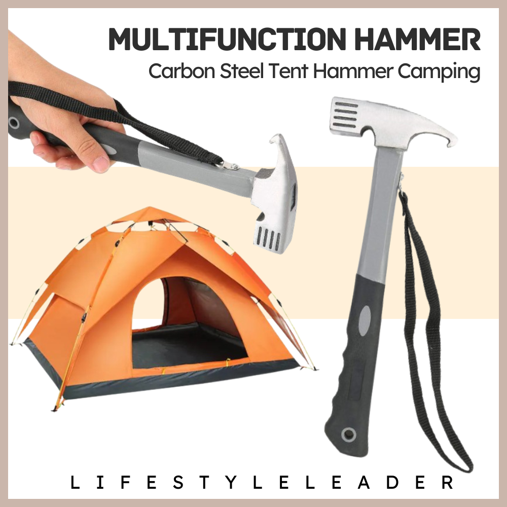 Multifunction Camping Hammer for Tent Peg with Tent Stake Remover ...