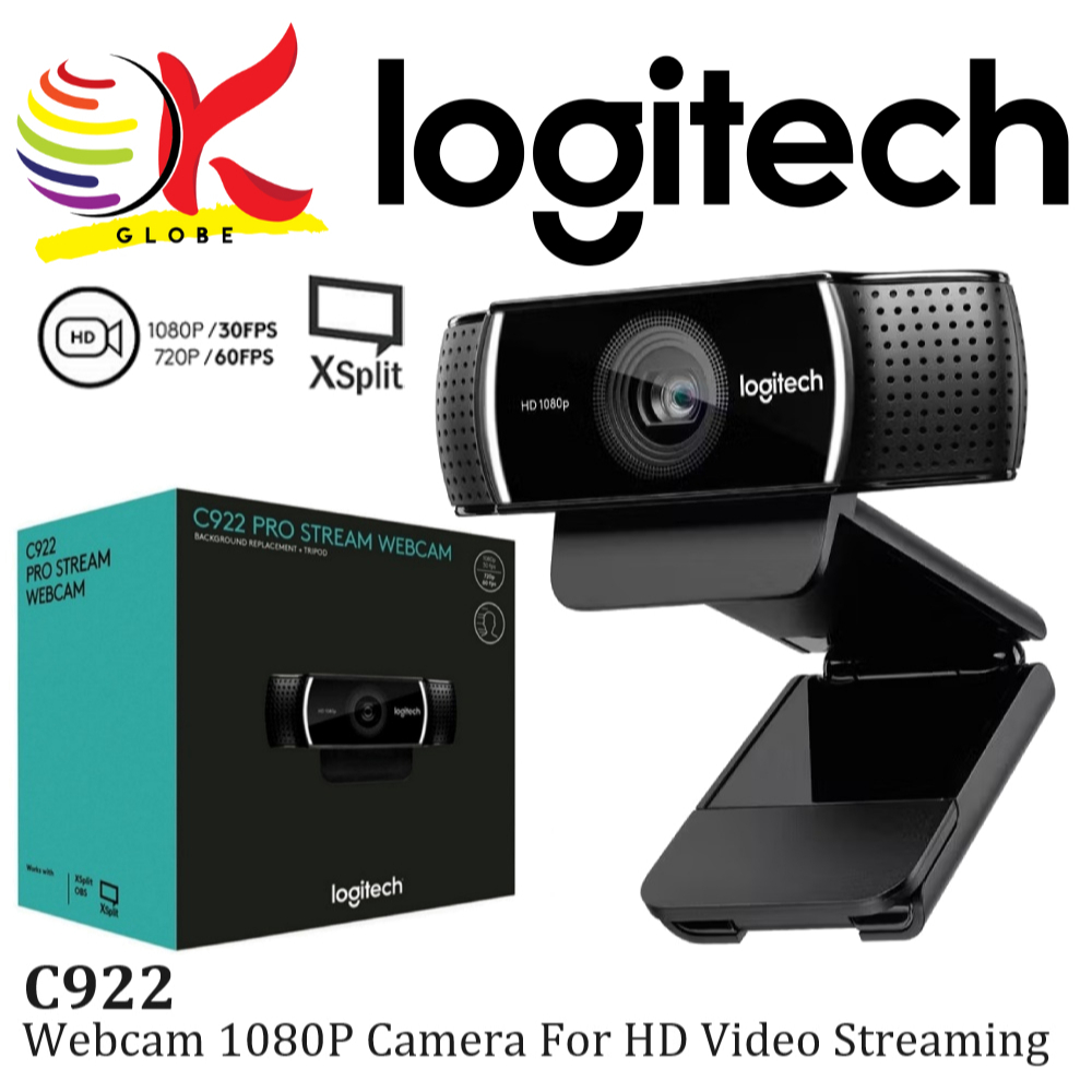 LOGITECH C922 PRO WEBCAM WITH FULL HD 1080P AUTOFOCUS BRIGHTER IMAGES ...