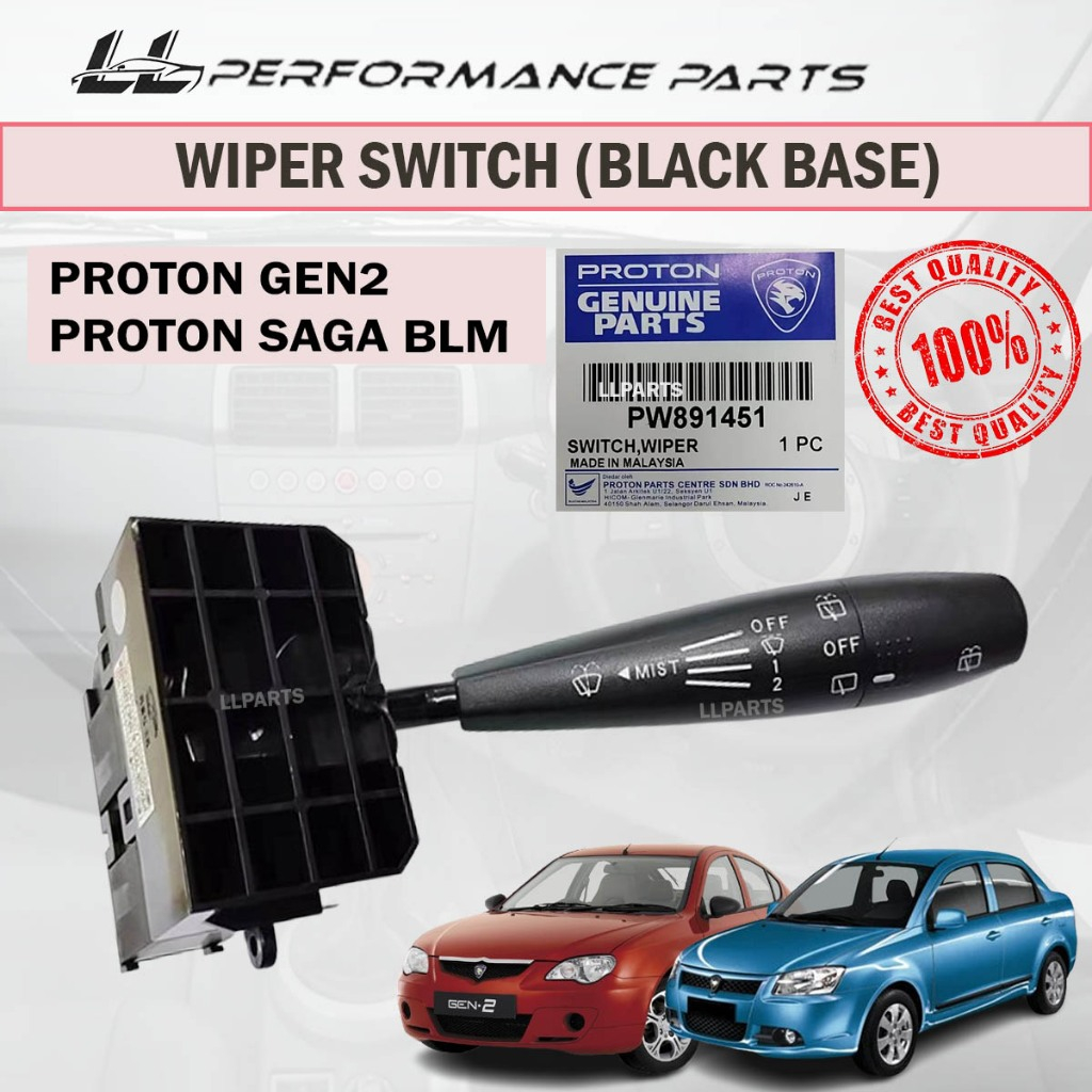Original Proton Gen2 Gen 2 / Saga BLM Black Base Windshield Wiper ...