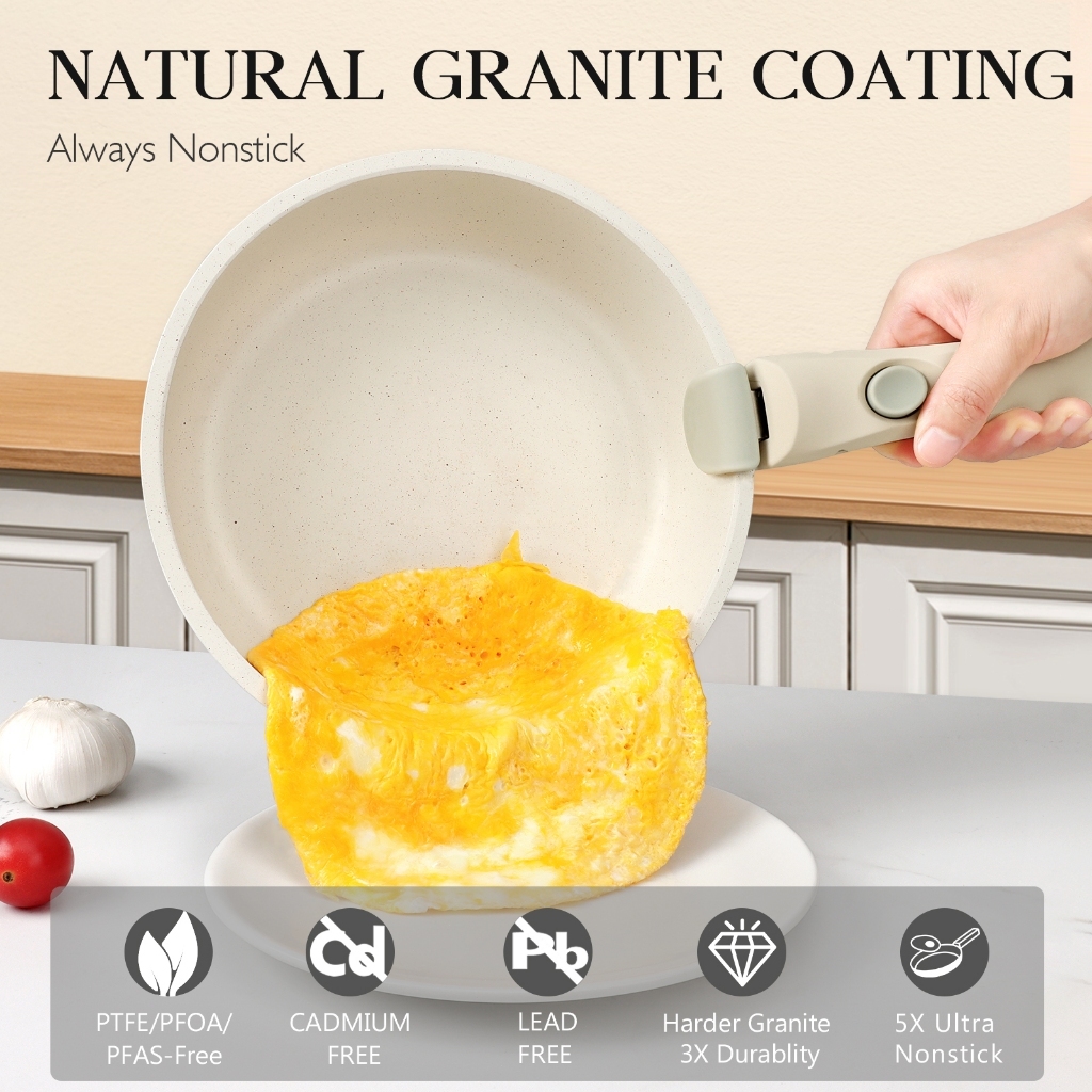 GIPP® Non-Stick Cookware Set Removable Handle Induction Kitchen Cookware (3/5/11 Pcs) | Shopee ...