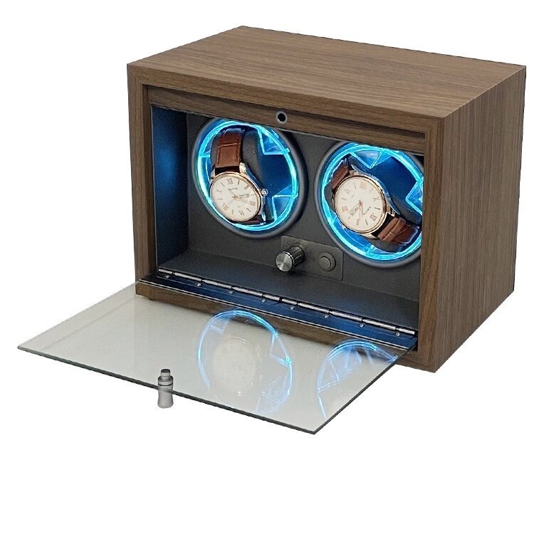 Automatic Watch Winder, Wooden Watch Winder Box Case with Quiet Motor ...
