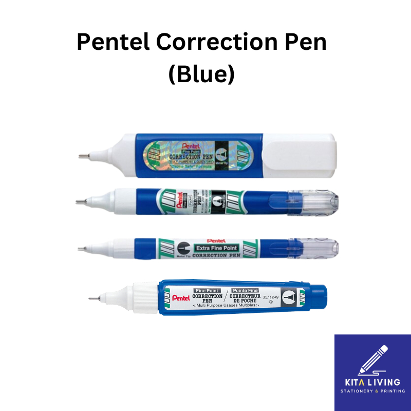 Pentel Correction Pen (Blue) | Shopee Malaysia