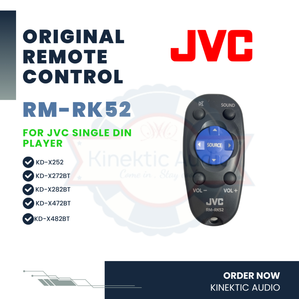 JVC original remote control RM-RK52 / Original remote control for JVC ...