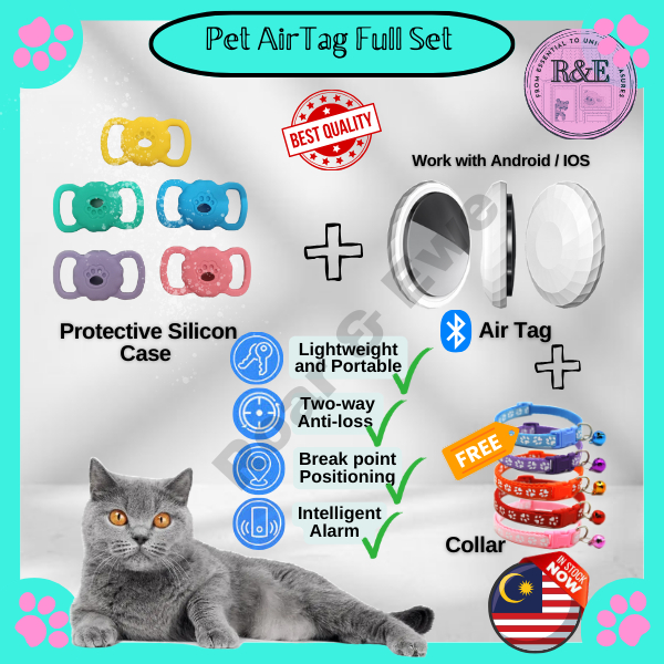 Roar&Ewe AirTag Pet Full Set Anti Lost Device Intelligent Tracking ...