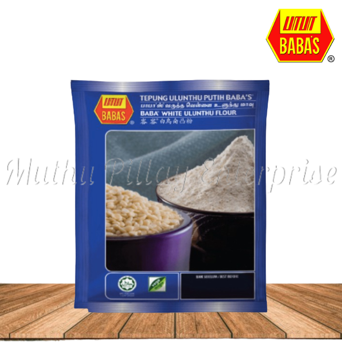 BABA'S WHITE ULUNTHU FLOUR 500G | Shopee Malaysia