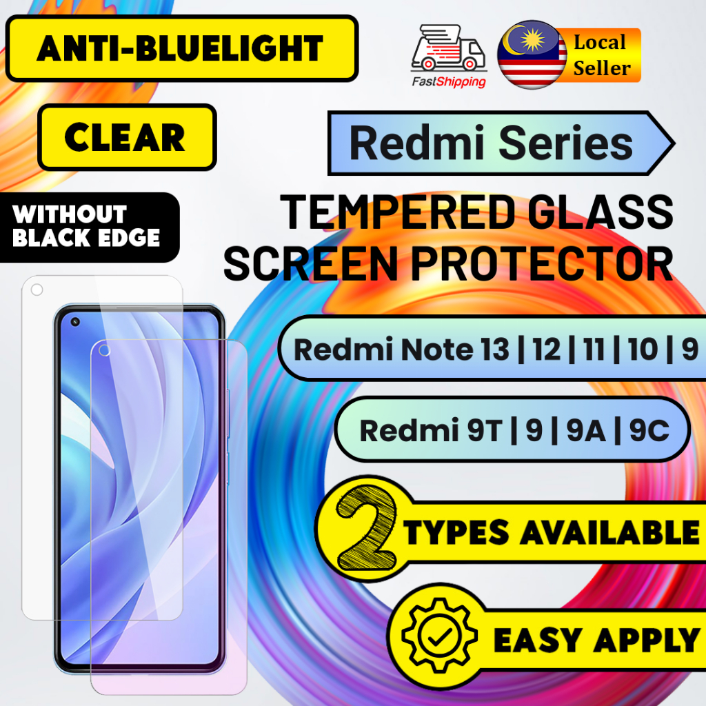 Screen Protector Redmi Note 13 12 12s 11 11s 10 10s 9 9s Pro 5G / Redmi ...