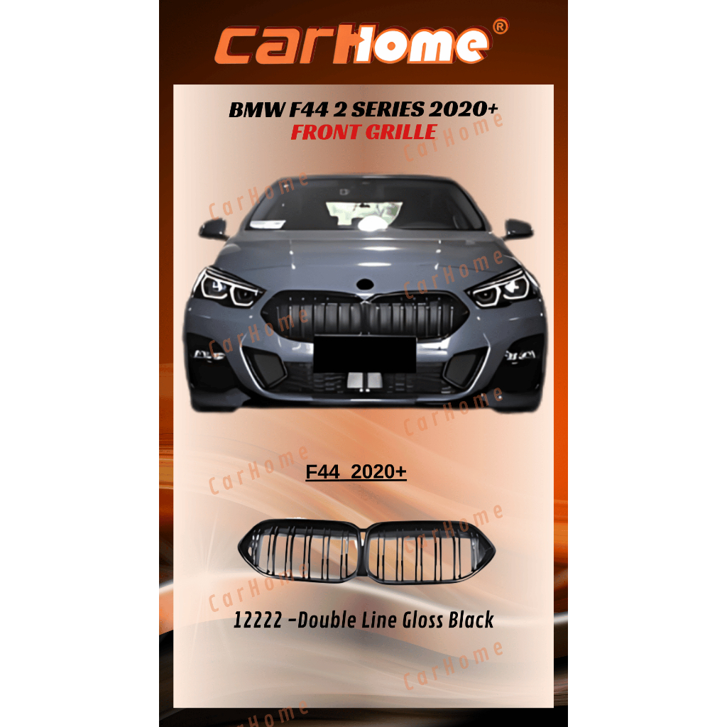BMW F44 2 SERIES 2022+ Front Grille Body Kit Dual Slats Gloss Black ...