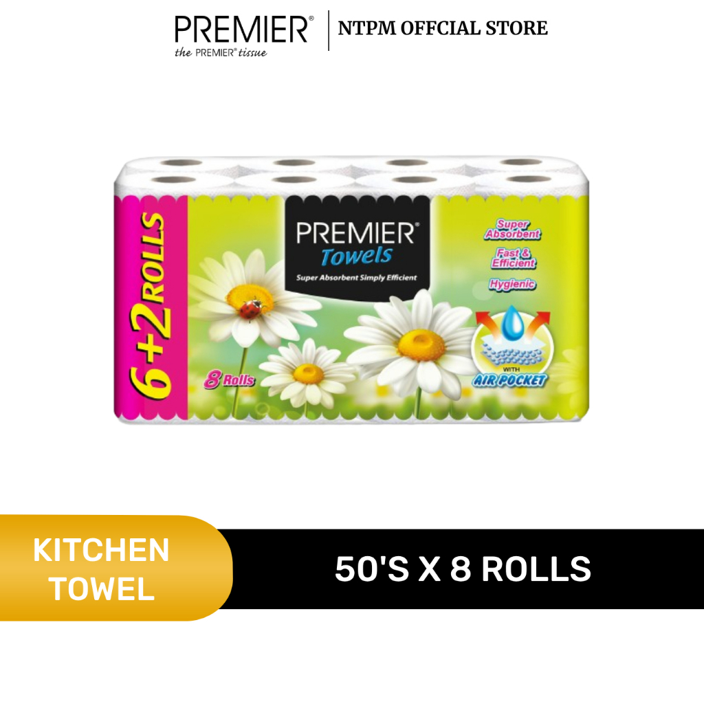 Premier Kitchen Towel (50'S x 8) | Shopee Malaysia