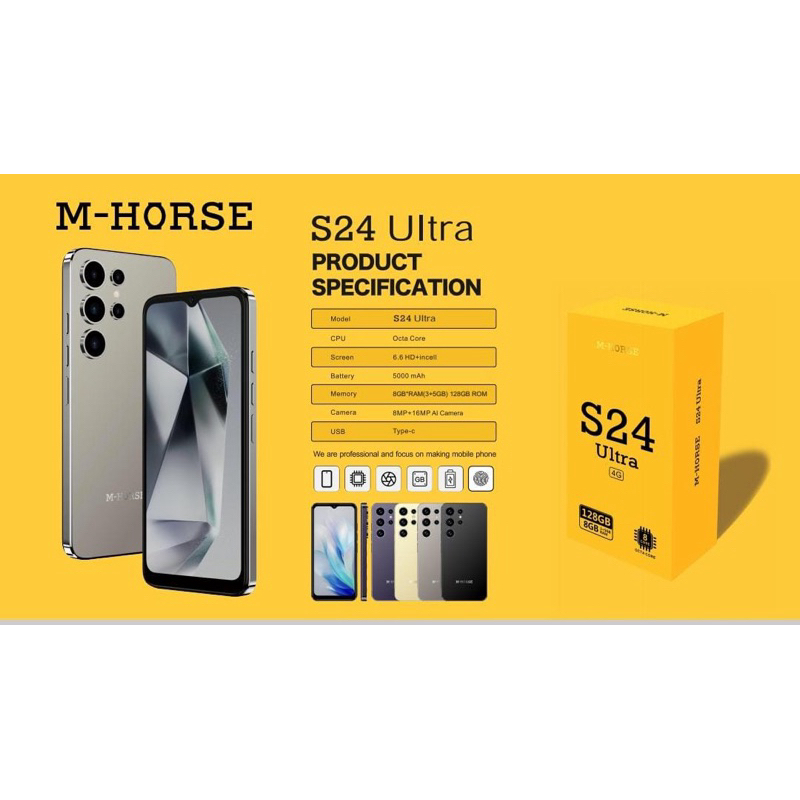 M-HORSE S24 ULTRA 4G High Configuration New Design Mobile Phone S24 ...