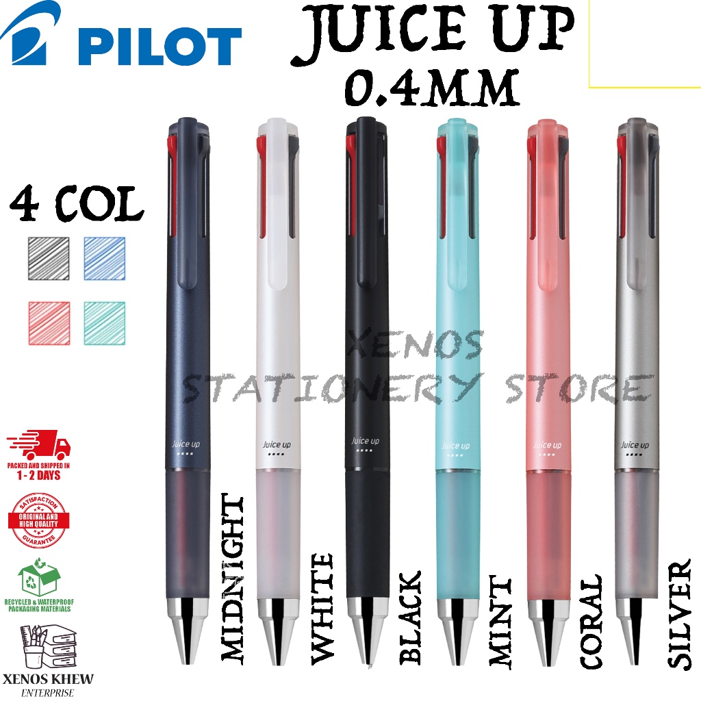 PILOT JUICE UP 4 MULTIFUNCTION PEN [ 0.4MM ] / PILOT JUICE UP 4 IN 1 PEN (READY STOCK / 100% ...
