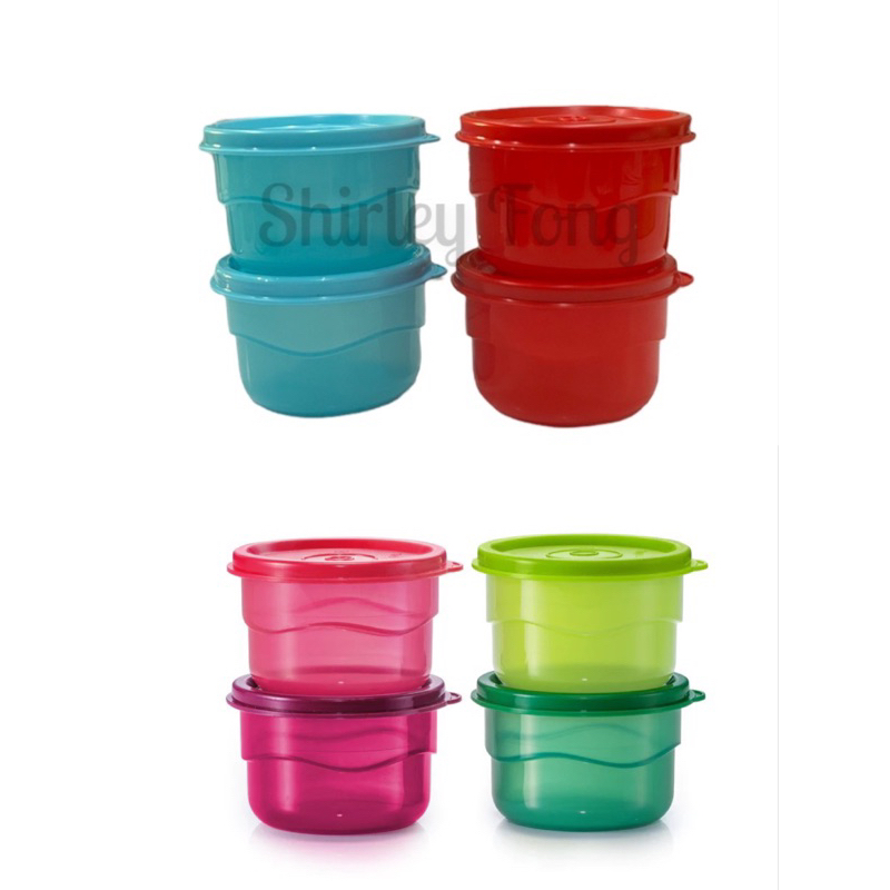Tupperware Snack Cup 110ml (4pcs) / Cubix Square 110ml (4) | Shopee ...