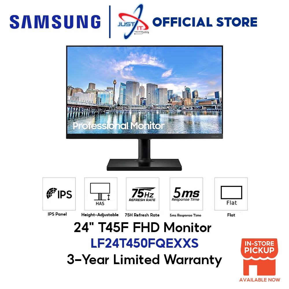 SAMSUNG T45F LF24T450FQEXXS 24" BUSINESS MONITOR ( 24" IPS FHD / 5MS ...