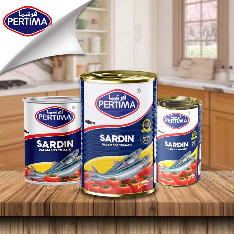 PERTIMA SARDIN 425gm (SARDIN BESAR) | Shopee Malaysia