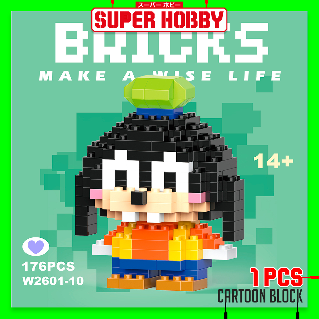 Building Blocks Cartoon Mainan Hadiah Gift Mini Bricks Nano Bricks Block Series Brick DIY Mini ...