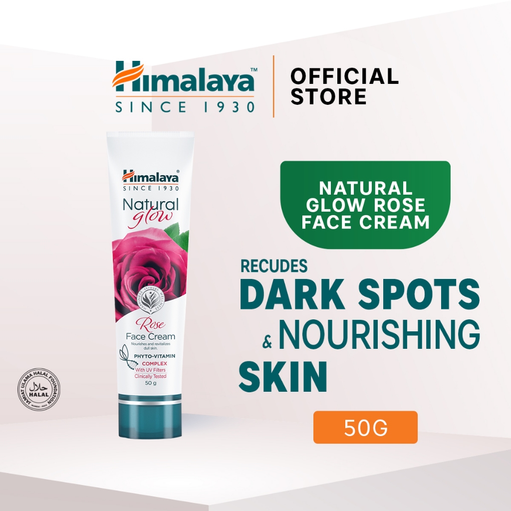 Himalaya Natural Glow Rose Face Cream 50 Gr (Hydration / Natural Glow ...
