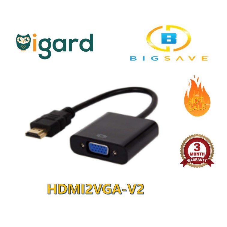 HDMI2VGA-V2 MINI-SIZED CONVERTER: HDMI TO VGA | Shopee Malaysia