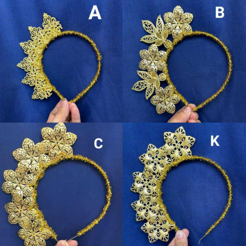 headbands / cekak merdeka gold half design ( ready stock) | Shopee Malaysia