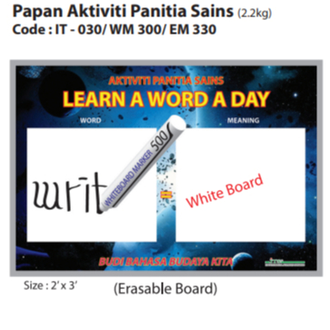 PAPAN AKTIVITI PANITIA SAINS IT-030 BOARD - SAINS / SCIENCE | Shopee ...