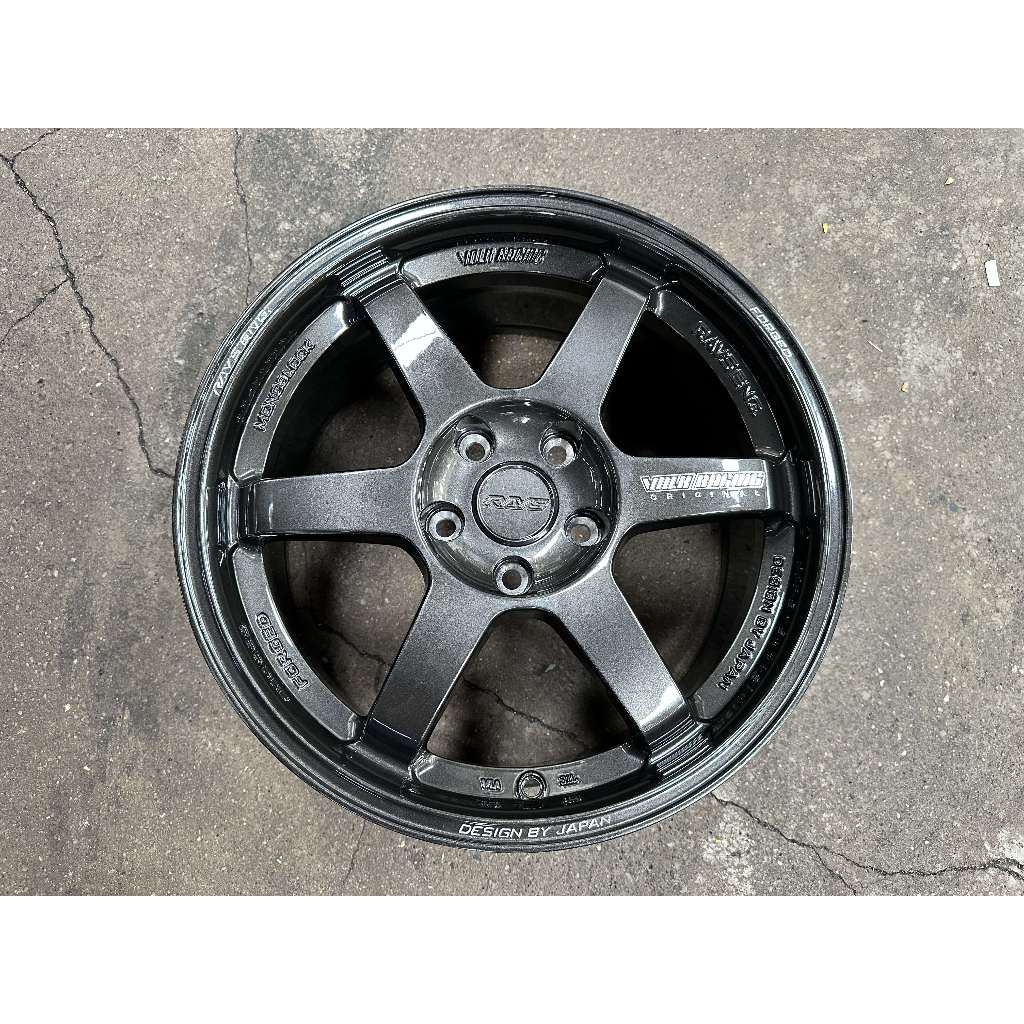 New 17x8J AOW TE37 Flow Formed Rim (set of 4) DGM 5x114.3 for Ativa City Civic Vios Yaris Myvi ...