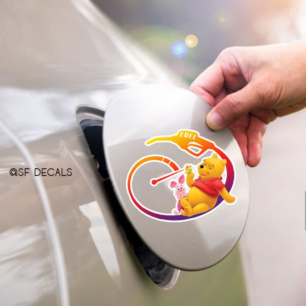 WINNIE THE POOH Car Fuel Tank Sticker | Shopee Malaysia