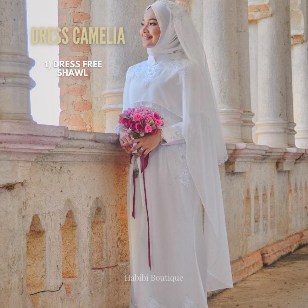 DRESS CAMELIA EXCLUSIVE | TUNANG | NIKAH | SANDING | BY HABIBI BOUTIQUE ...