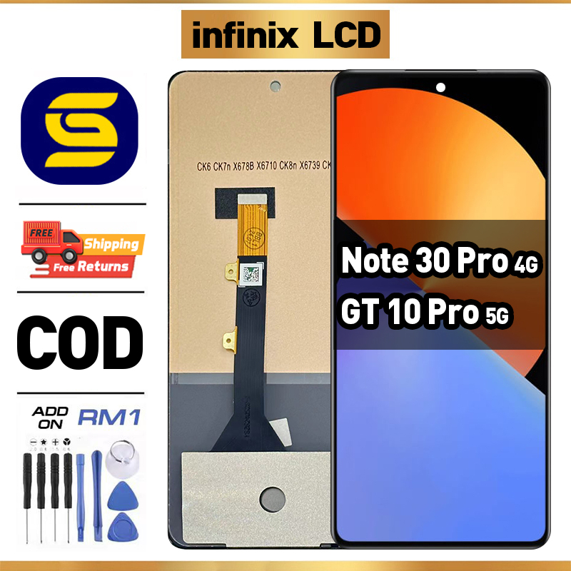 LCD INFINIX Note 30 Pro 4G X678B/ GT 10 Pro 5G X6739 Compatible For ...