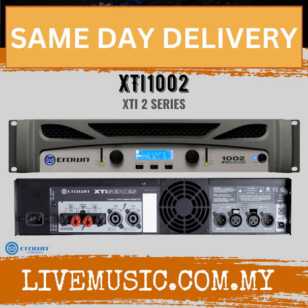 Crown XTi1002 Two-channel, 500W Power Amplifier ( XTi 1002 / XTi-1002 ) | Shopee Malaysia