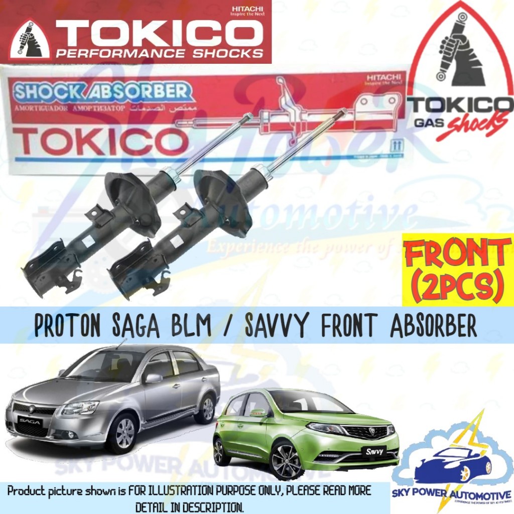 PROTON SAGA BLM / SAVVY TOKICO TKC SHOCK ABSORBER ( FRONT 2PCS ...