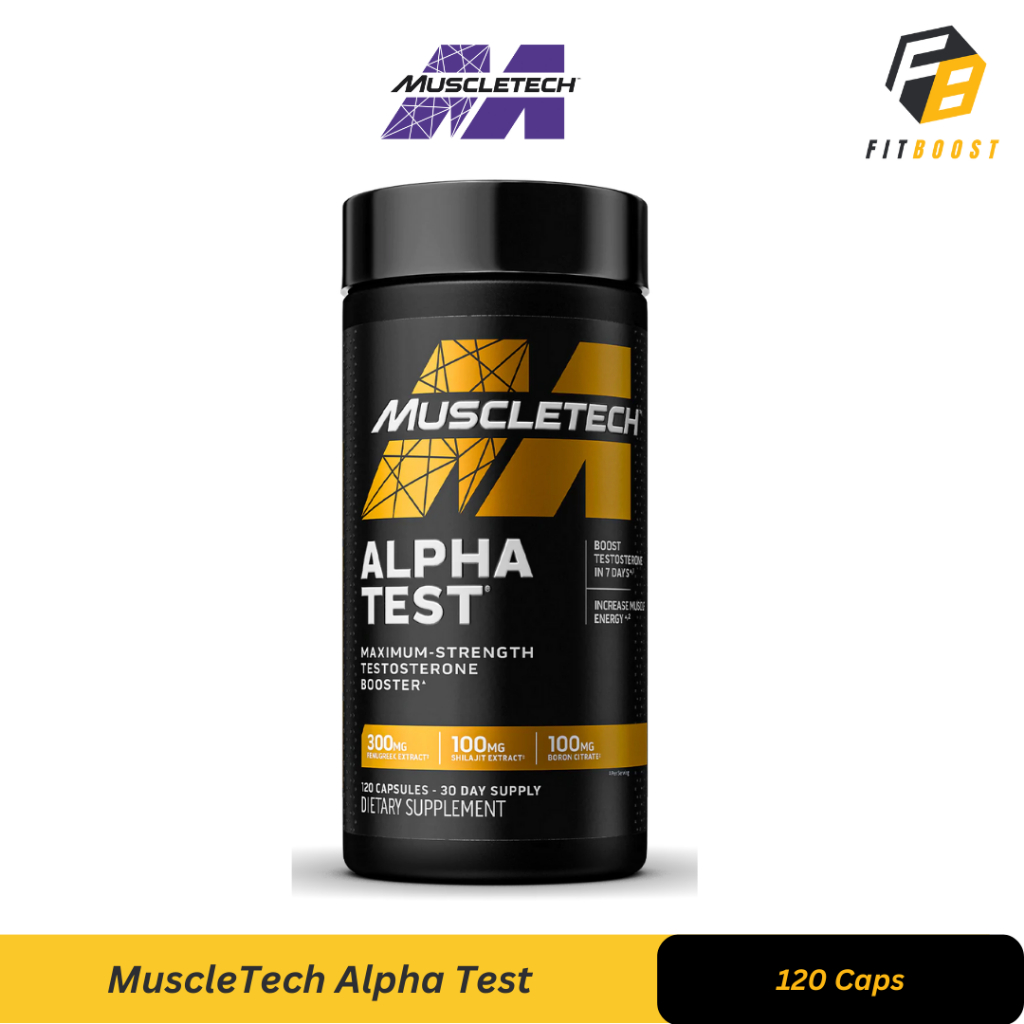 MUSCLETECH, Alpha Test - Maximum Strength Test Booster - 120/240 Caps ...