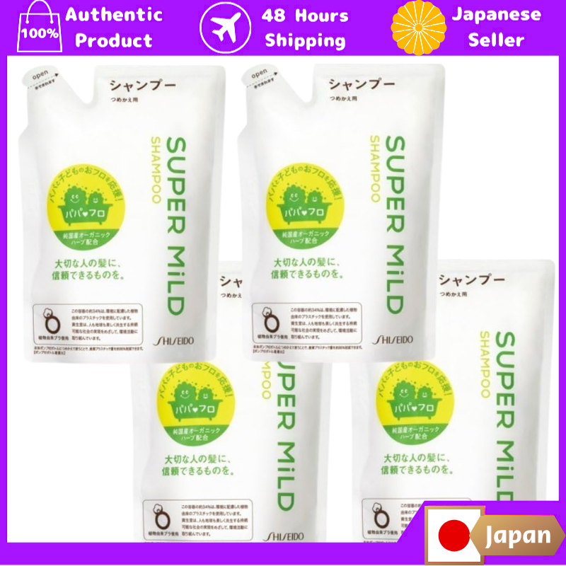 [Direct from Japan]Shiseido [4 Set] Super Mild Shampoo Refill 400ml x 4 ...