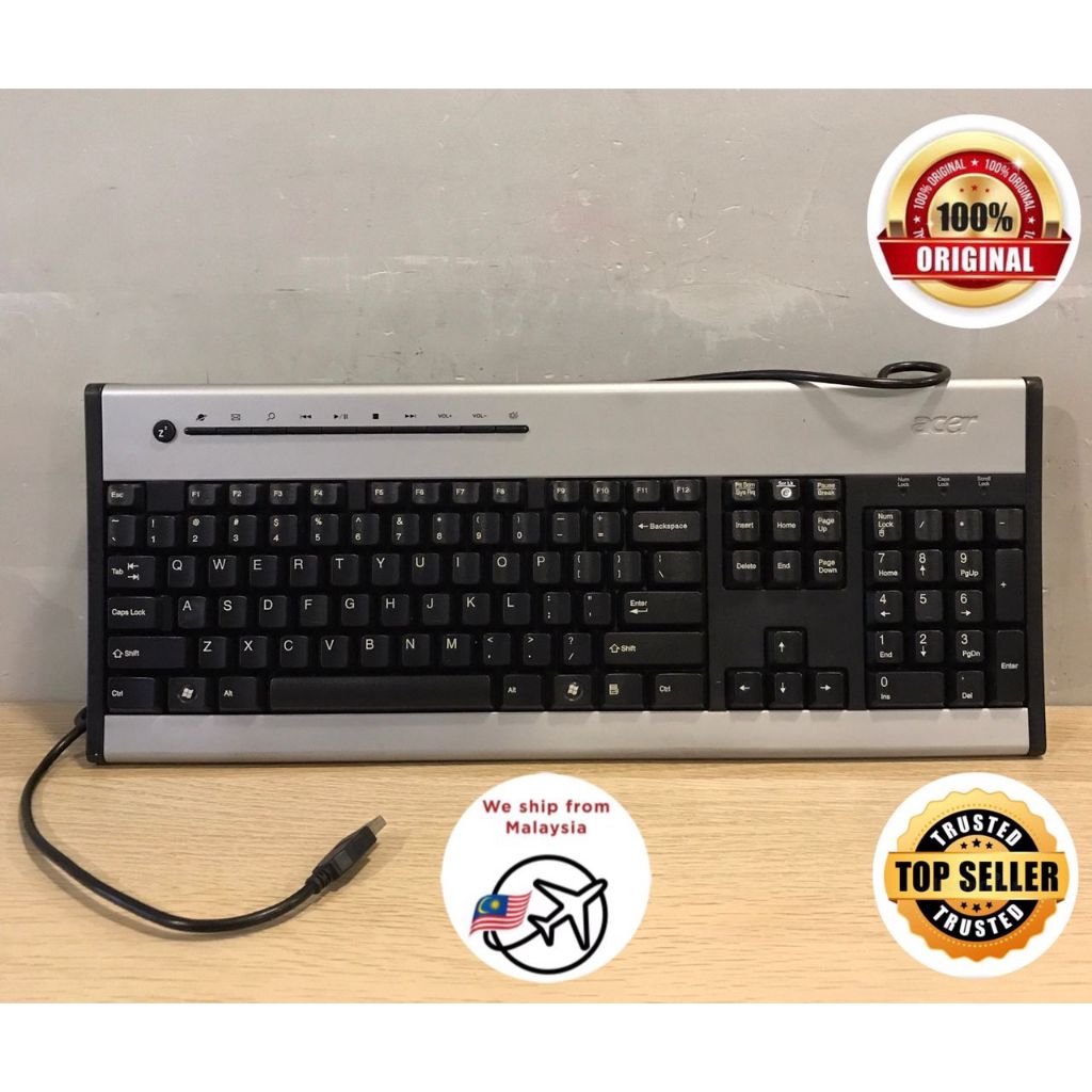 Acer SK-9610 Standard Wired Keyboard 100% Original Use | Shopee Malaysia