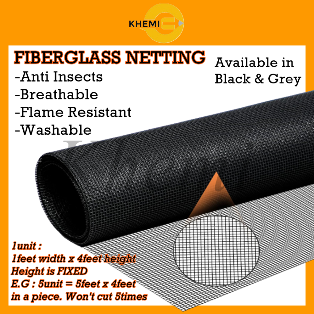 Fiberglass Insects Screen Net. Fiberglass Mosquito Netting. (1Feet ...