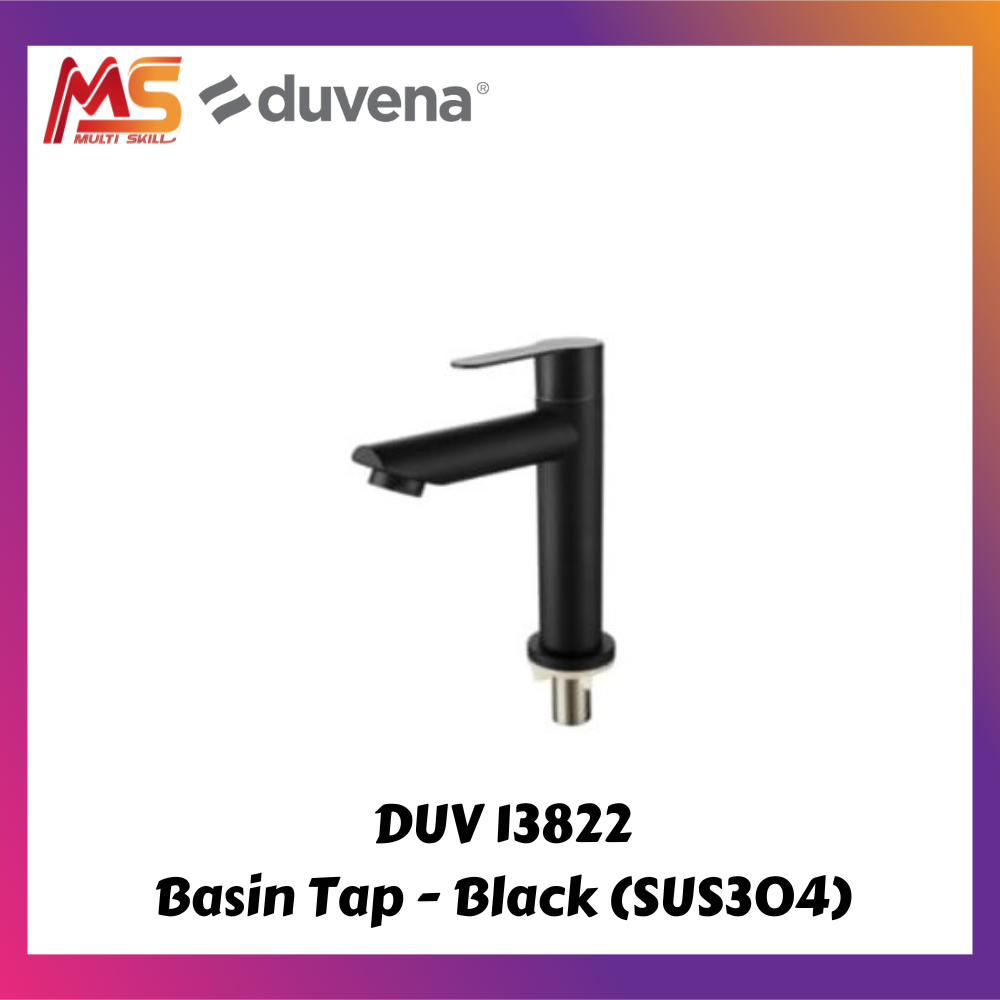 DUV 13822 *Ready Stock* Duvena Basin Tap -Black (SUS304) | Shopee Malaysia