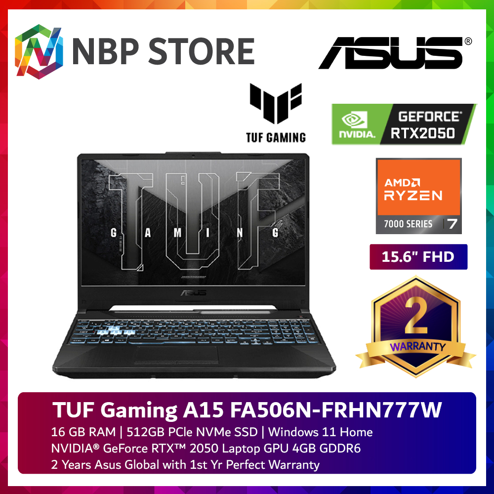 Asus TUF Gaming A15 FA506N-FRHN777W 15.6'' FHD 144Hz Gaming Laptop ...