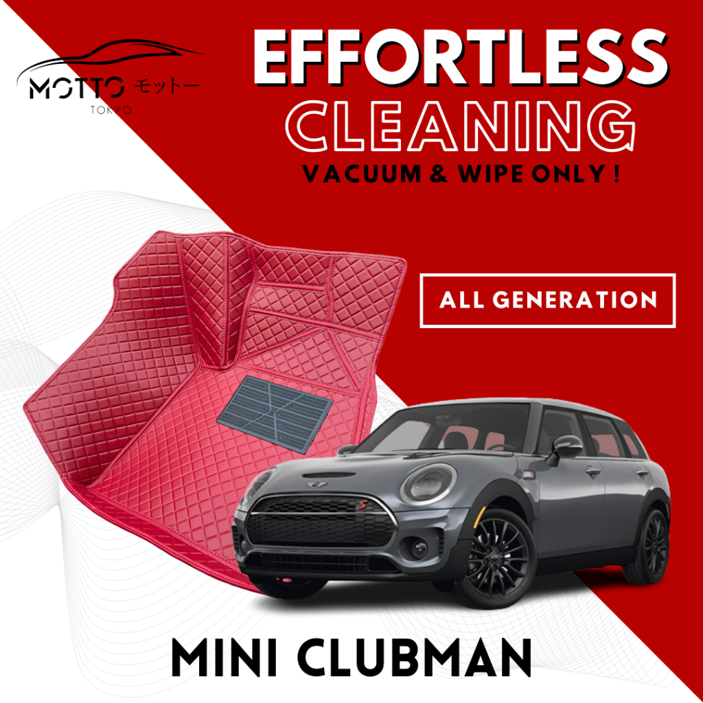 Motto Customised 5D Car Mat Mini Clubman (1st Gen, 2nd Gen) [PU Leather ...