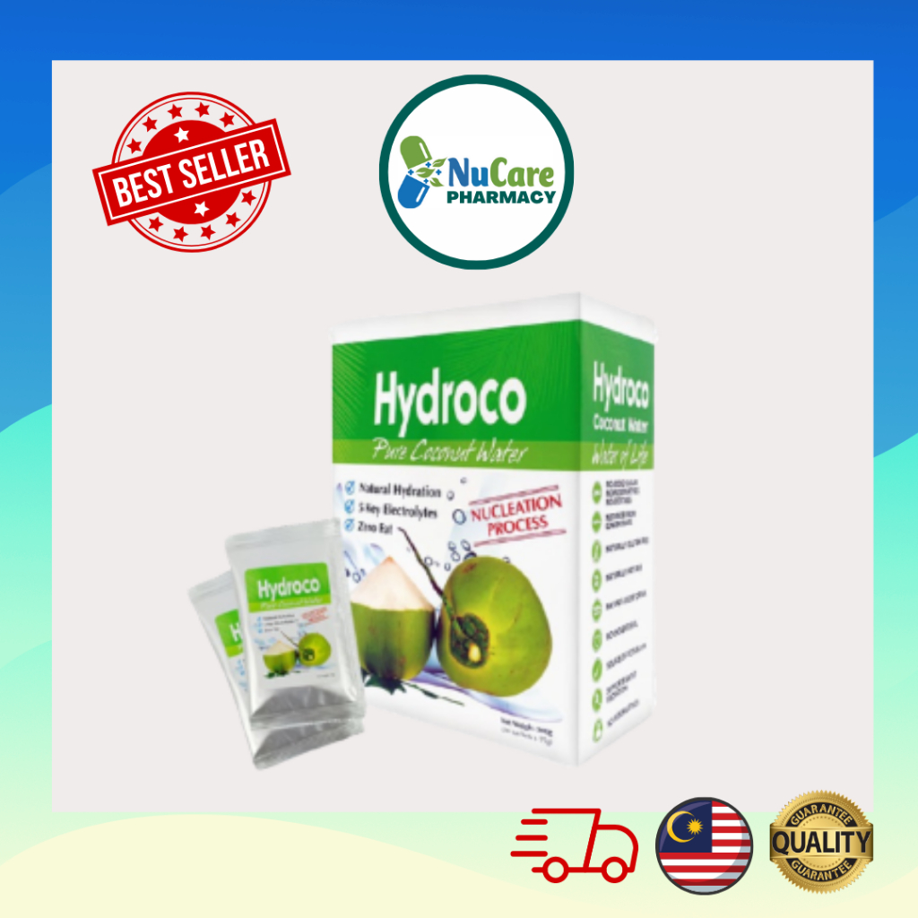 HYDROCO PURE COCONUT WATER 15G SACHET | Shopee Malaysia