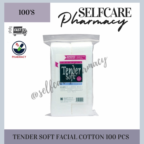 TENDER SOFT PREMIUM FACIAL COTTON 100 PCS | Shopee Malaysia