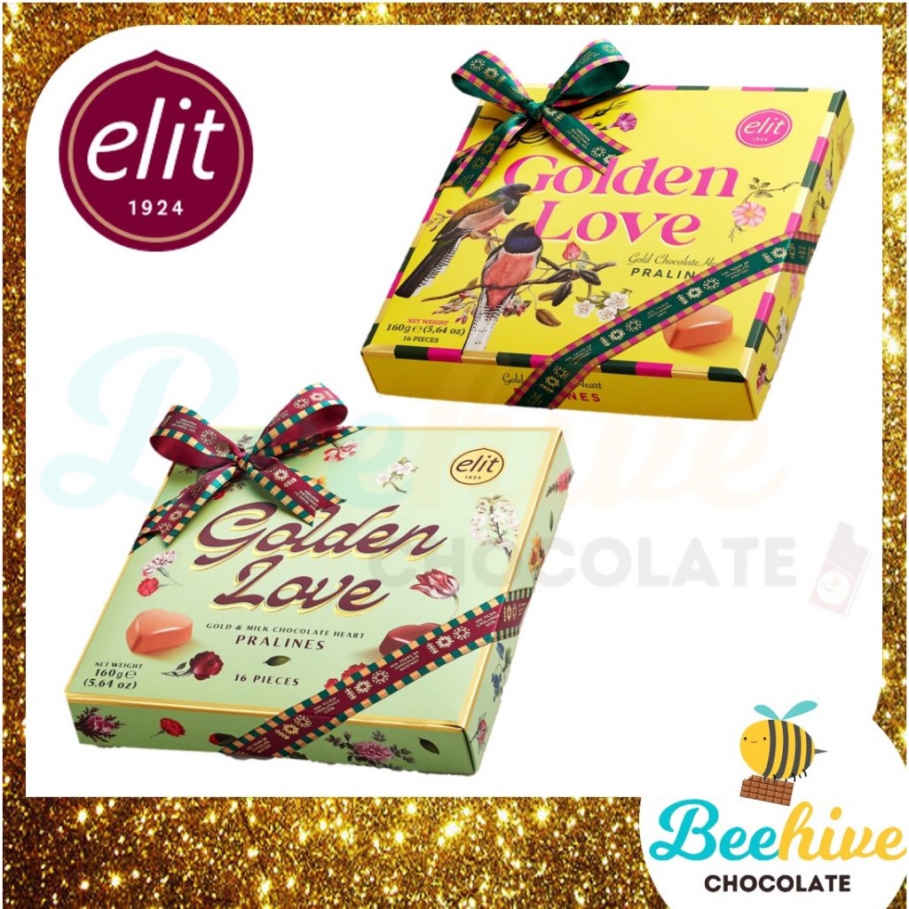 Elit Golden Love Gold & Milk Chocolate Gift Box 160g | Shopee Malaysia